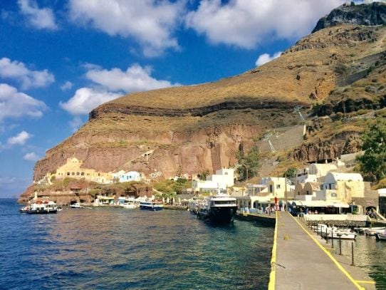 A Ride on Santorini Cable Car | Santorini - What to Expect | Timings ...