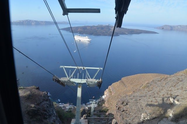 A Ride on Santorini Cable Car | Santorini - What to Expect | Timings ...